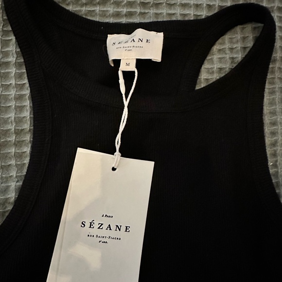 Sezane | Tops | Sezane Black Marcelo Top | Poshmark
